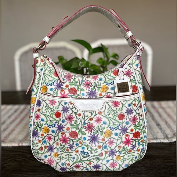 Dooney & Bourke | Bags | Dooney Bourke Botanical Collins Rainbow Zipper ...